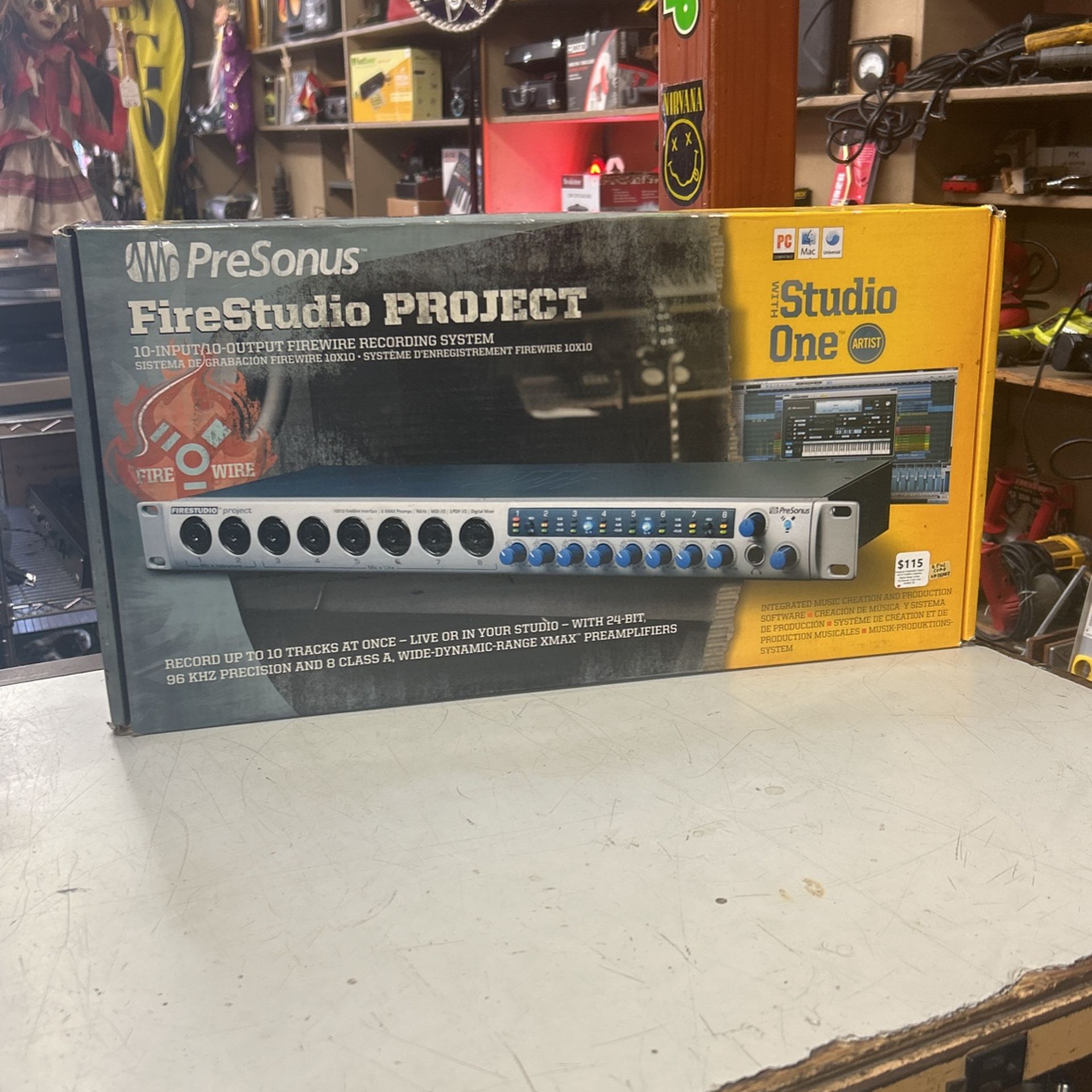 Presonus FireStudio Project 10X10 FireWire Interface Digital Mixer for Sale in West Hollywood ...