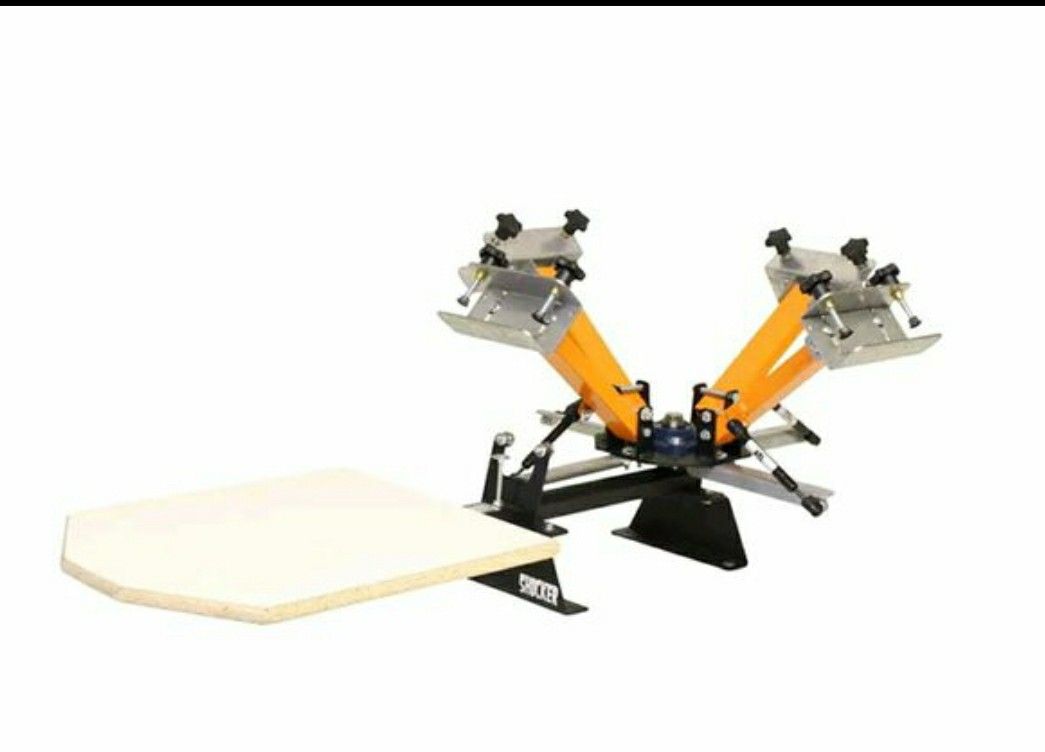 Shocker Deluxe Screen Printing Press - 4 color 1 station screen ...