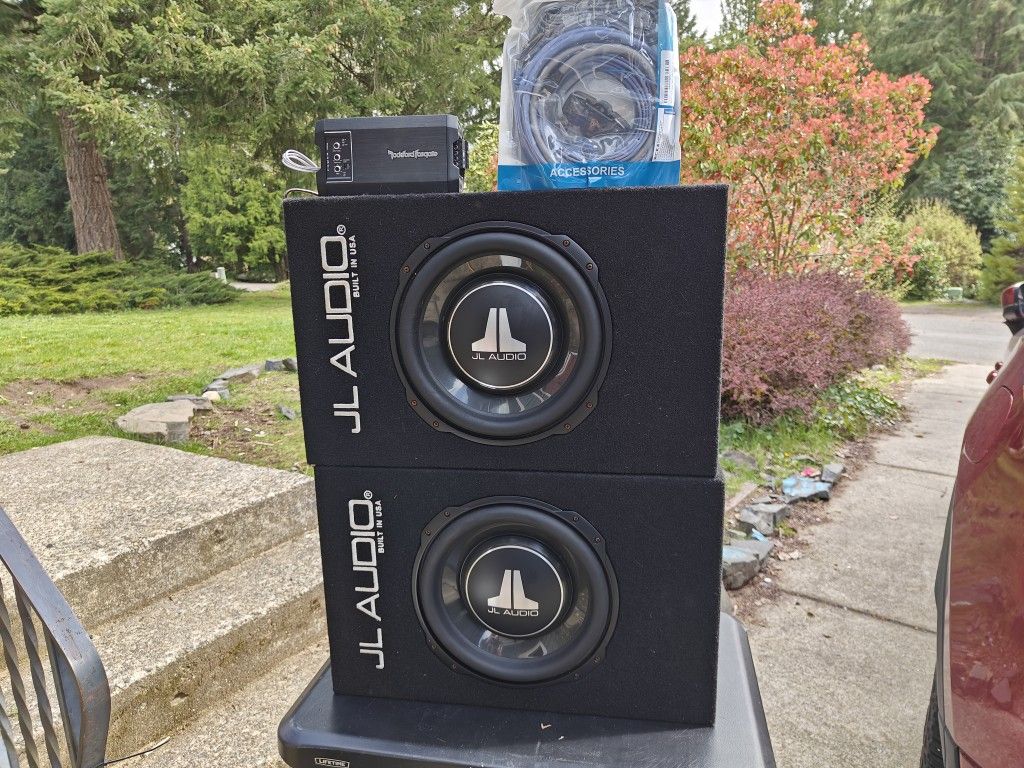 JL Slim Subs With Rockford Power Series Amp for Sale in Bonney Lake, WA ...