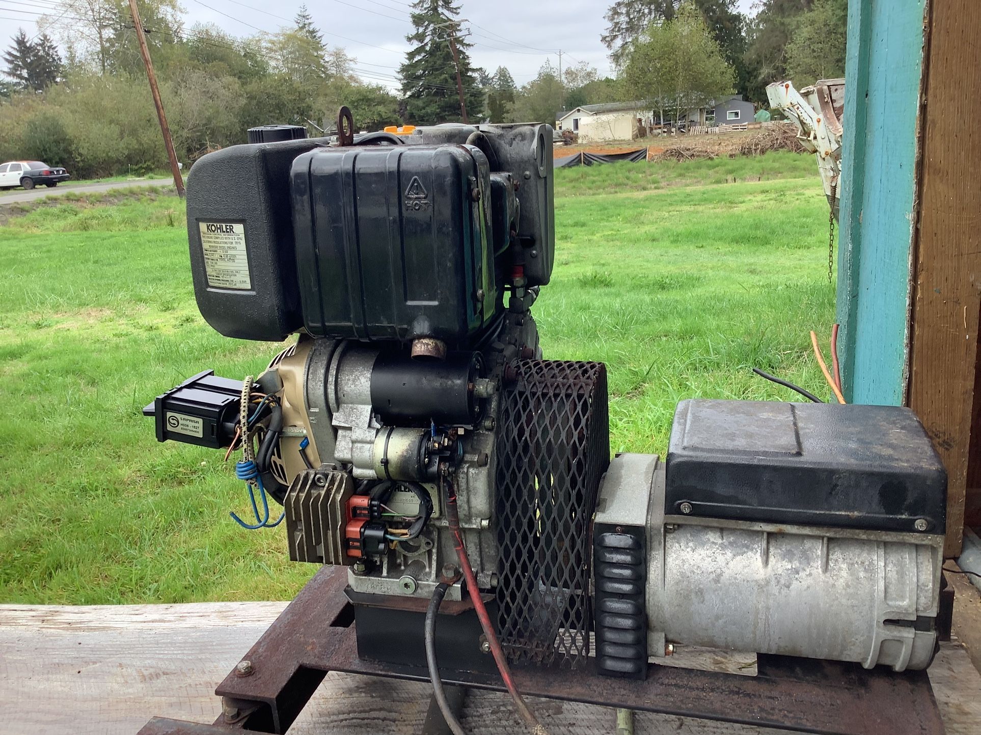 Generator, Lamborghini Slow Turning One Cylinder Diesel,with 5 Kilowatt ...