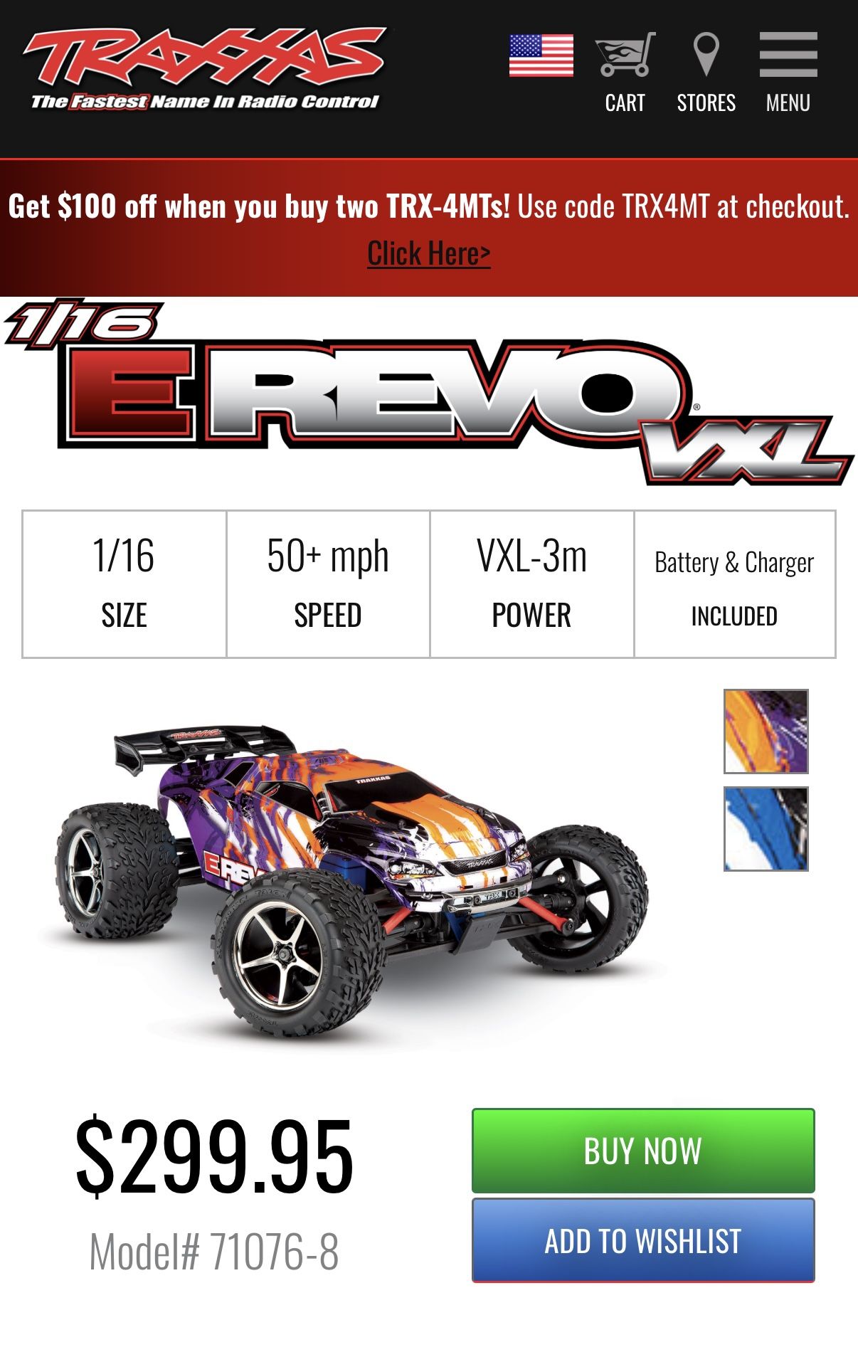 Traxxas E-Revo VXL Brushless R/C Car for Sale in Anaheim, CA - OfferUp