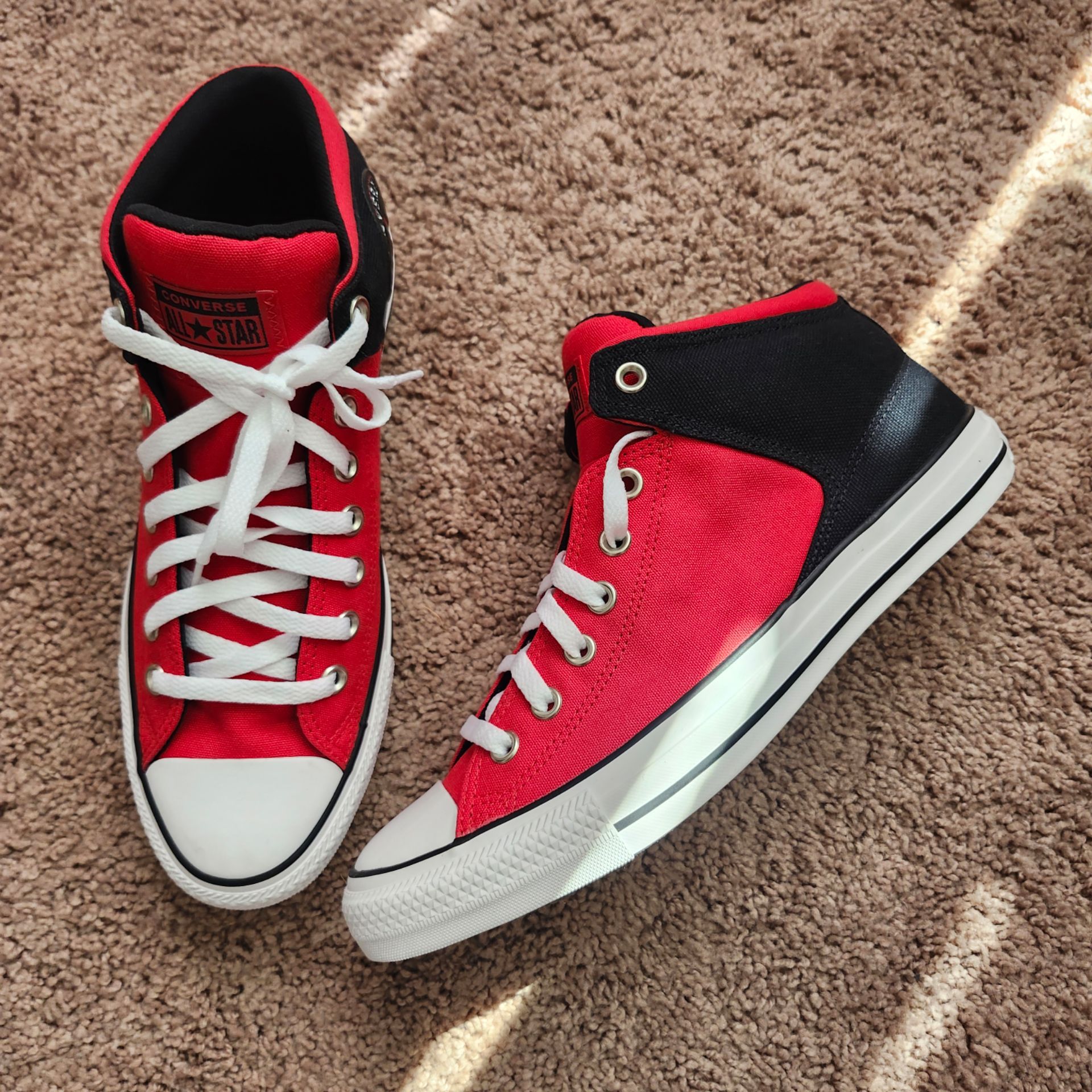 Red and Black Converse for Sale in San Bernardino, CA - OfferUp