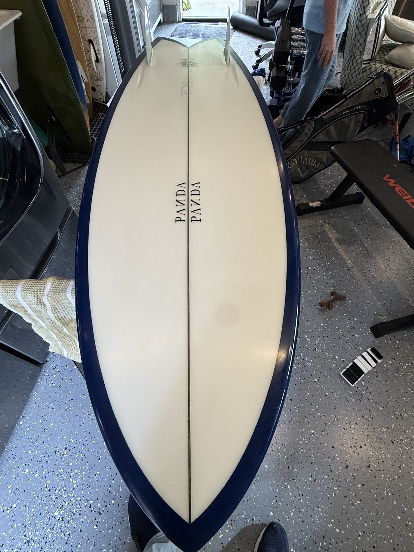 5’ 9” Panda Astro Zombie Twin Fin Surfboard for Sale in Rossmoor, CA ...