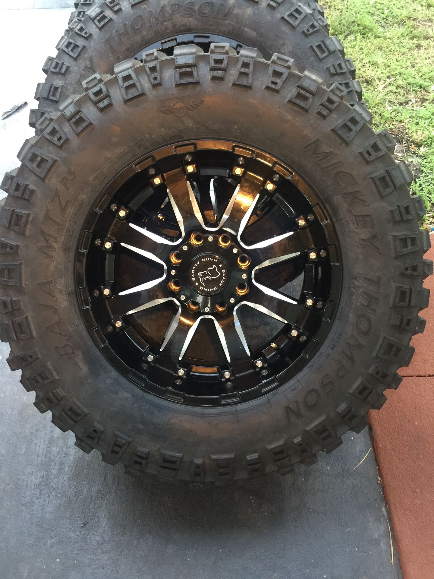 Dodge Truck Tires includes New Black Rhino Rims & Mickey Thompson Tires ...