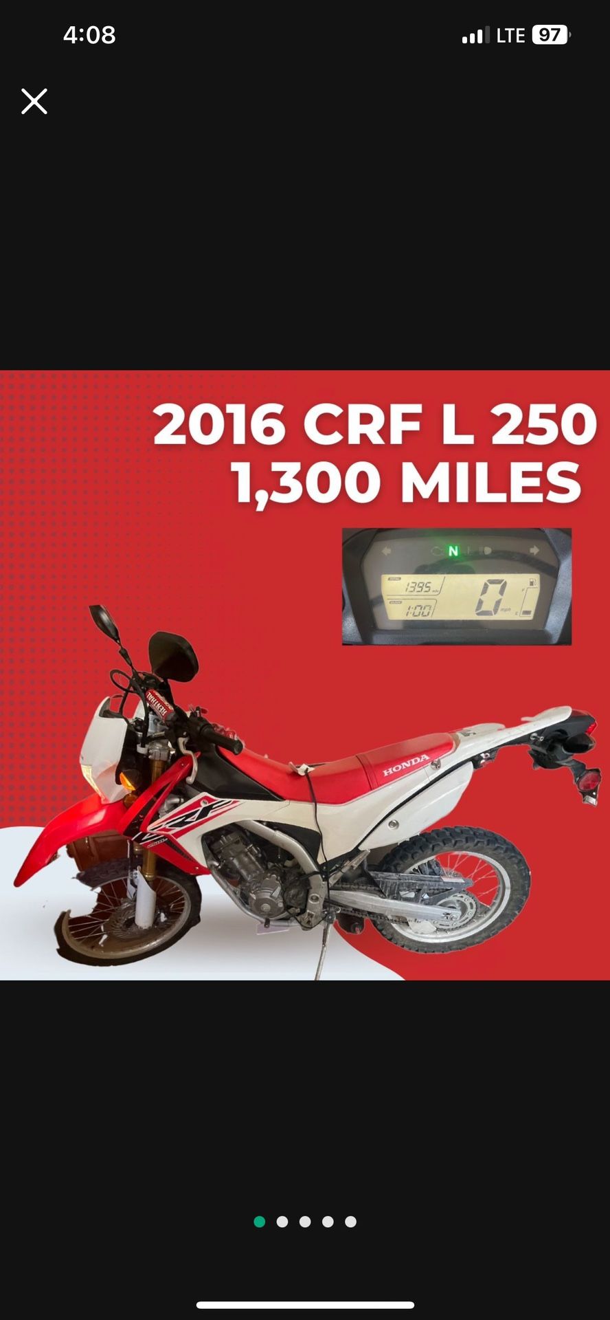 Honda CRF L 250 for Sale in Hialeah, FL - OfferUp