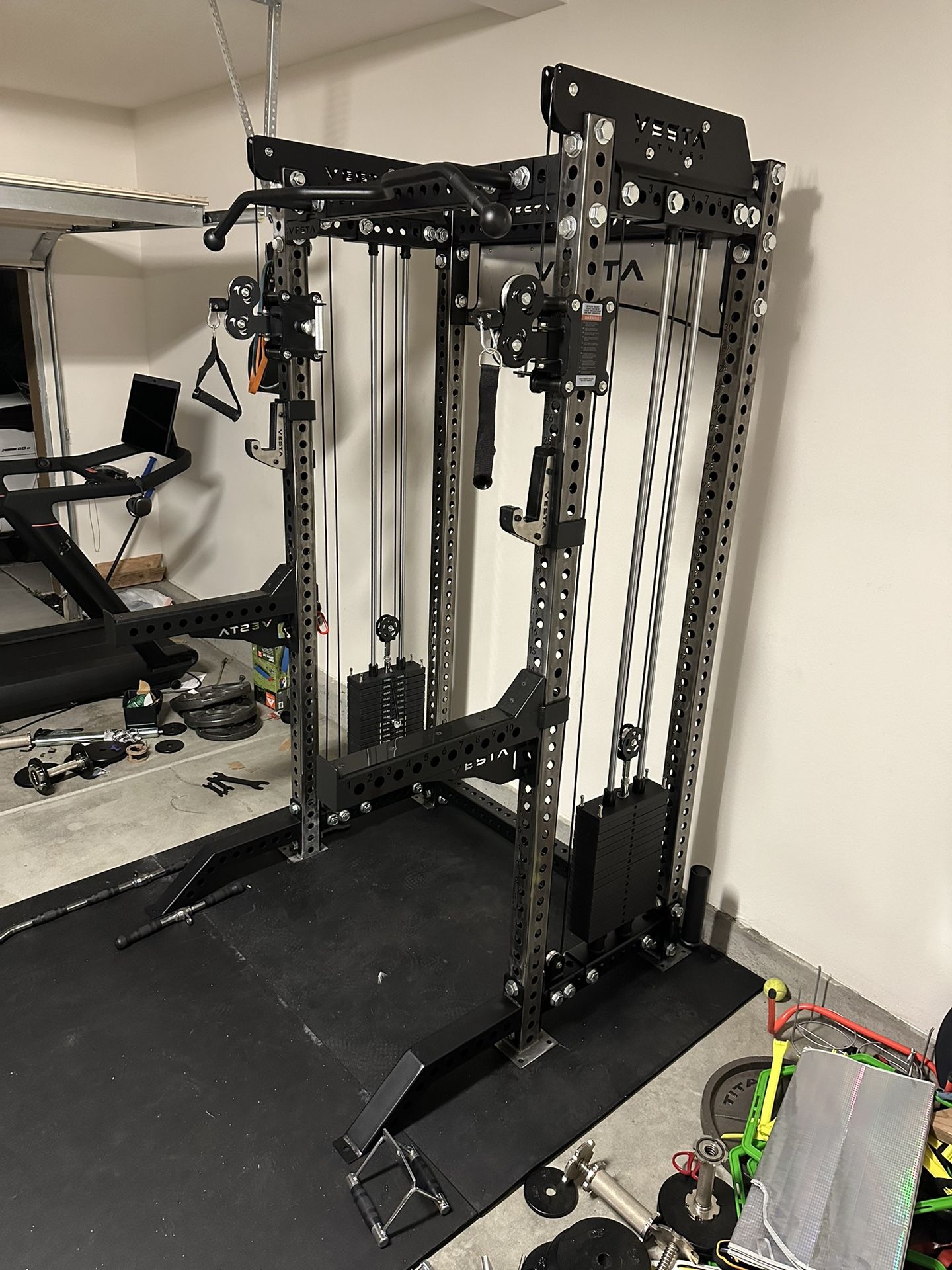 Vesta Fitness PRO SERIES Ultimate Half Rack Functional Trainer/Gym ...