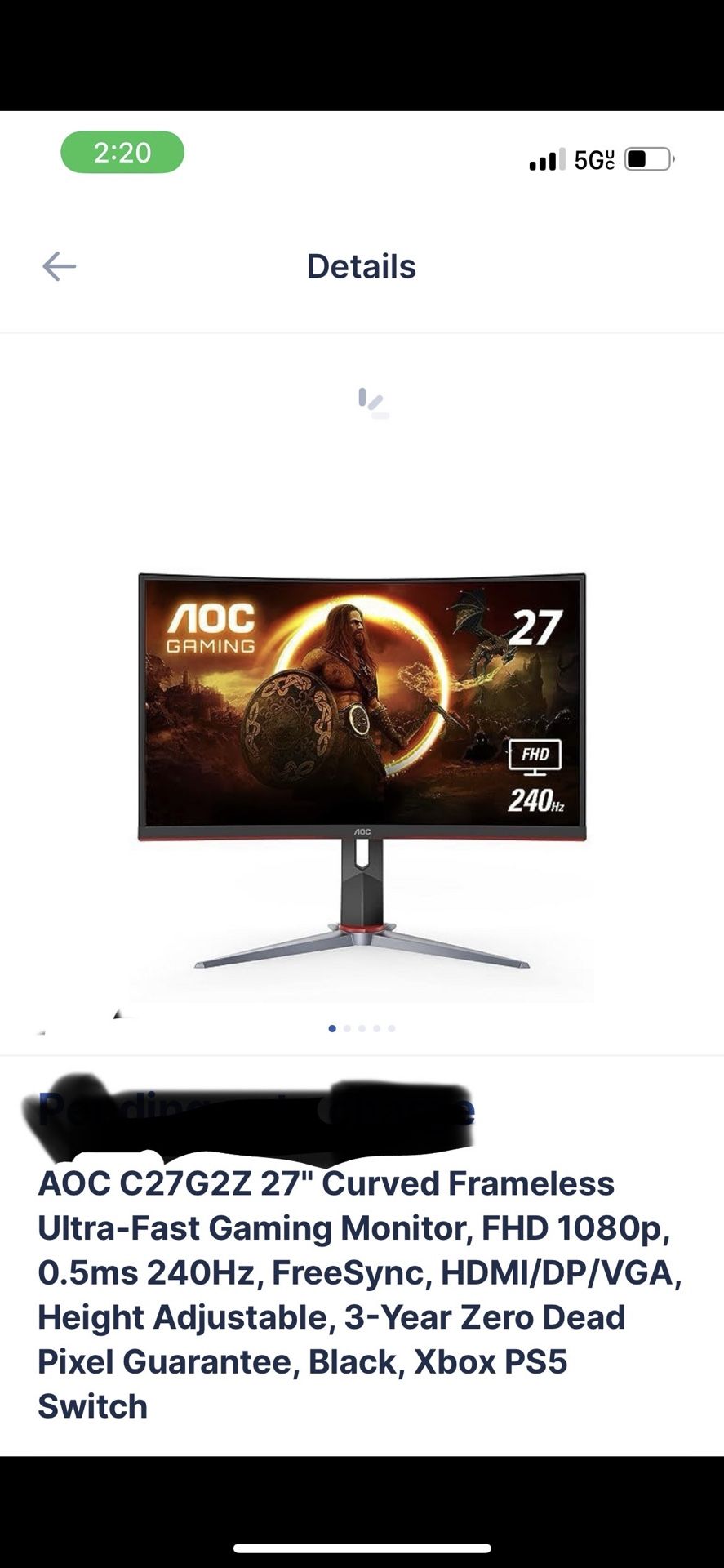 New Gaming Monitor for Sale in Parma, OH - OfferUp