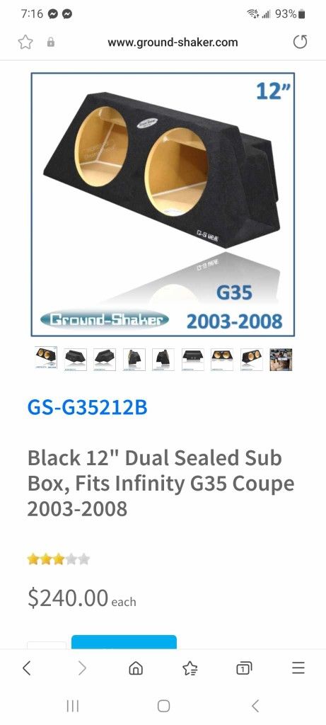 G35 Sub Box for Sale in Pomona, CA - OfferUp