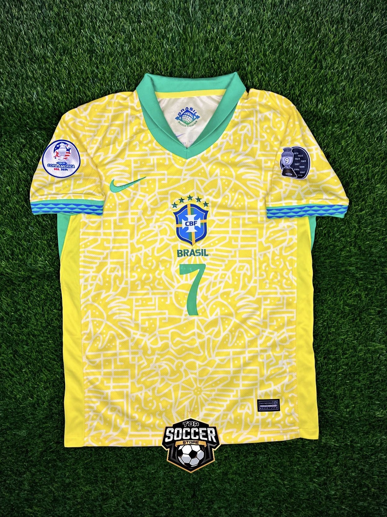 NEW BRAZIL HOME VINI JR MEN’S JERSEY! for Sale in Houston, TX - OfferUp