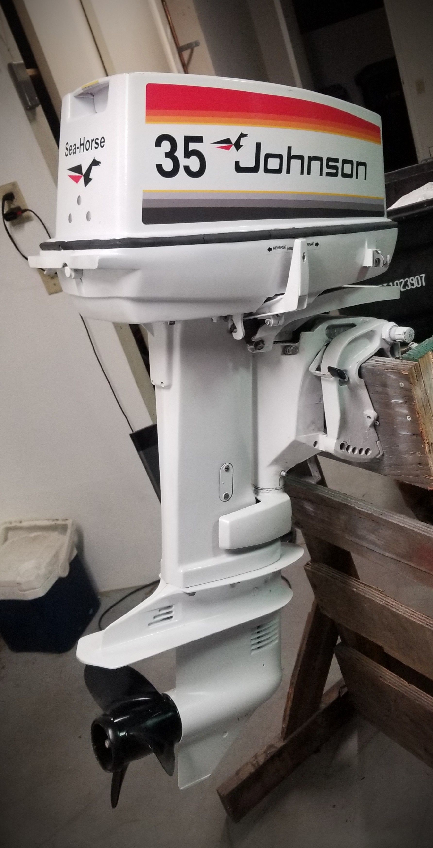 1977 Johnson SeaHorse 35 HP 2 Cylinder Carbureted 2 Stroke outboard for ...