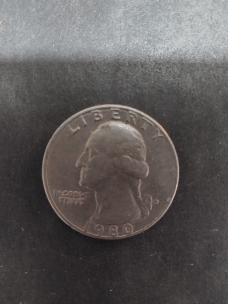 Rare 1980 Quarter Dollar D Filled Mint Mark Error Coin for Sale in ...