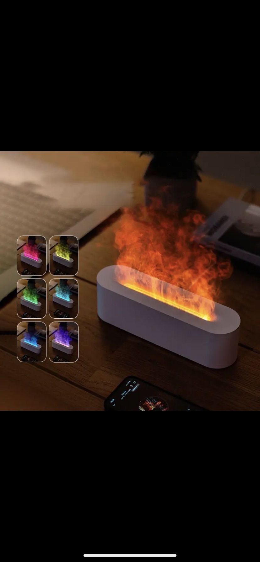 RGB Flame Aroma Diffuser Humidifier for Sale in Las Cruces, NM - OfferUp