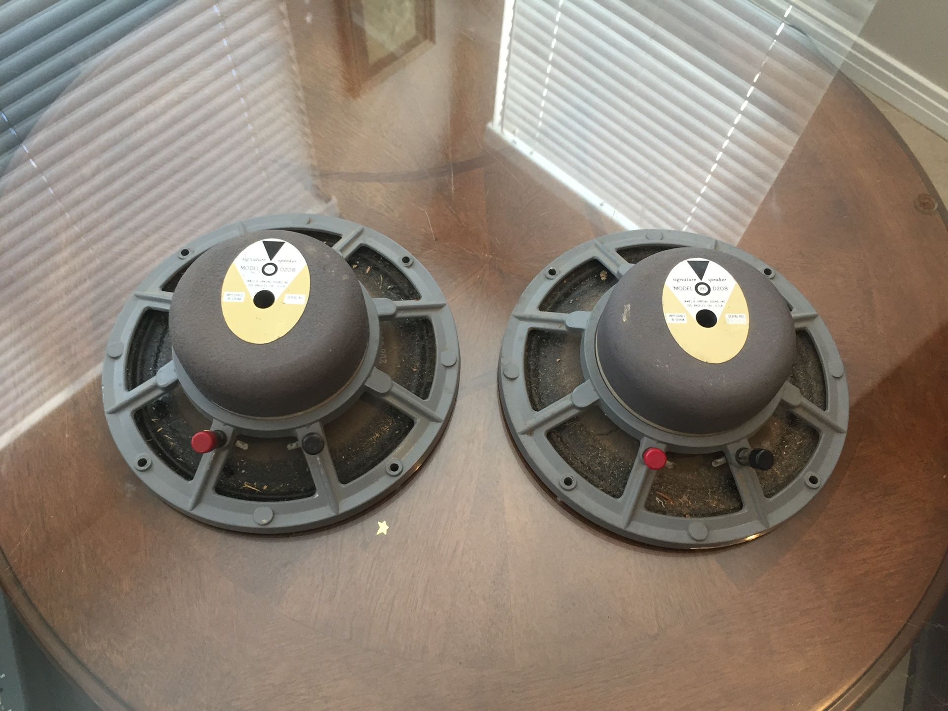 Vintage JBL signature series D-208 8" full range speakers pair for Sale ...