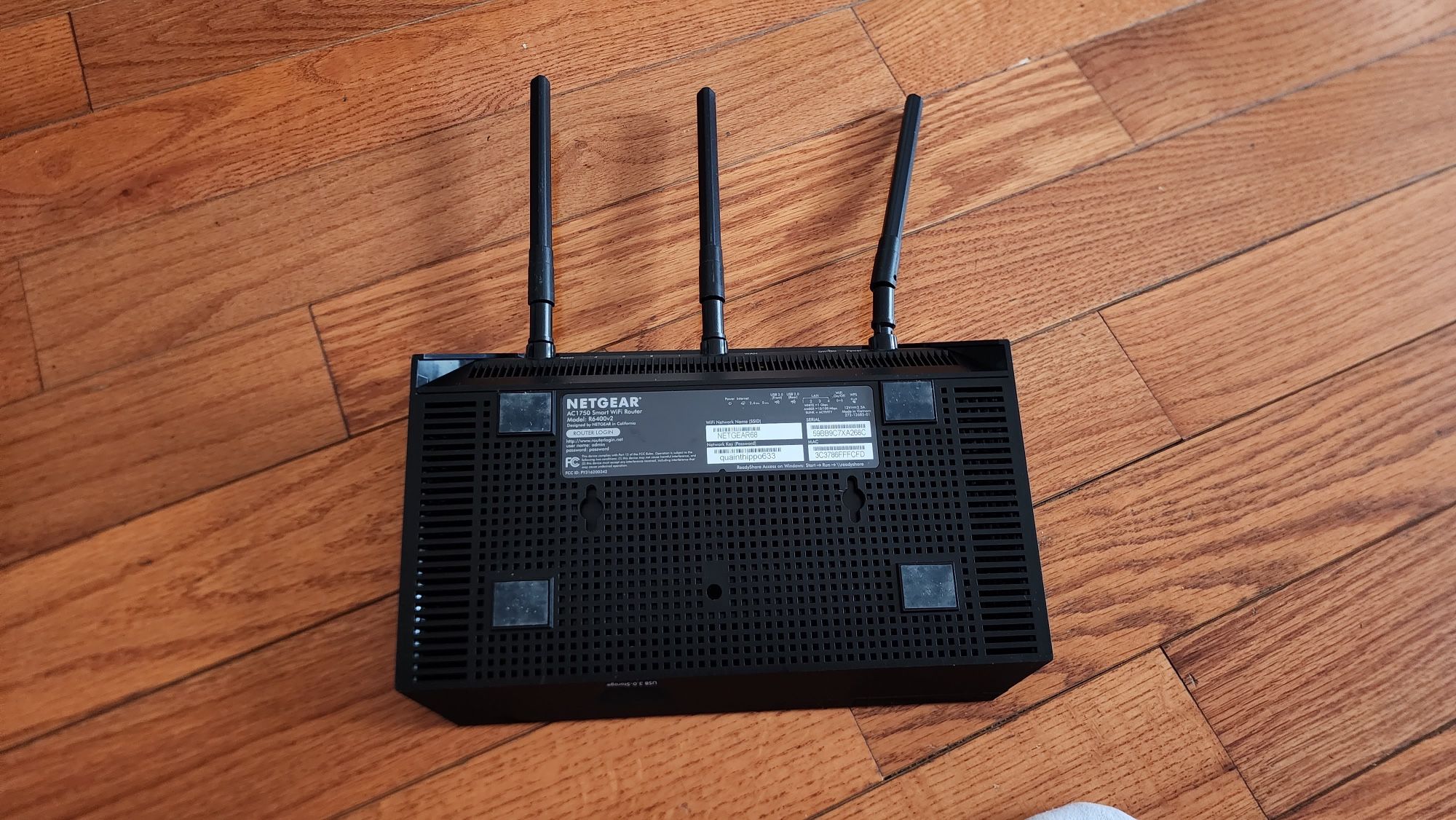 NETGEAR Nighthawk R6400v2 AC1750 Smart Wi-Fi Router - Tested & Working ...
