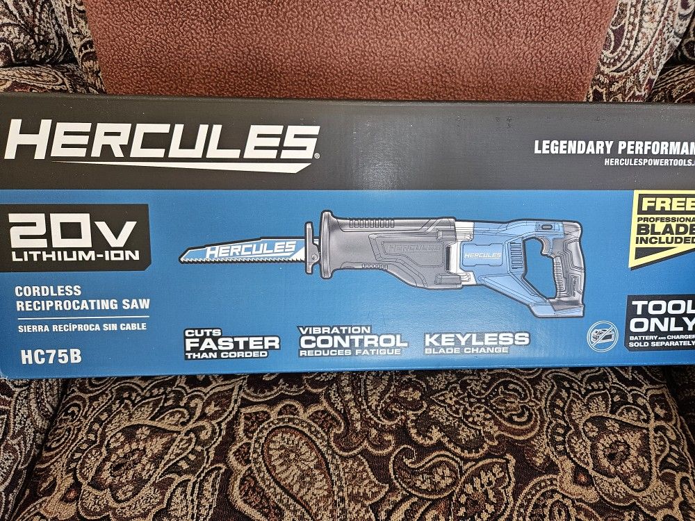 HERCULES 20V Cordless Reciprocating Saw for Sale in Homer Glen, IL ...
