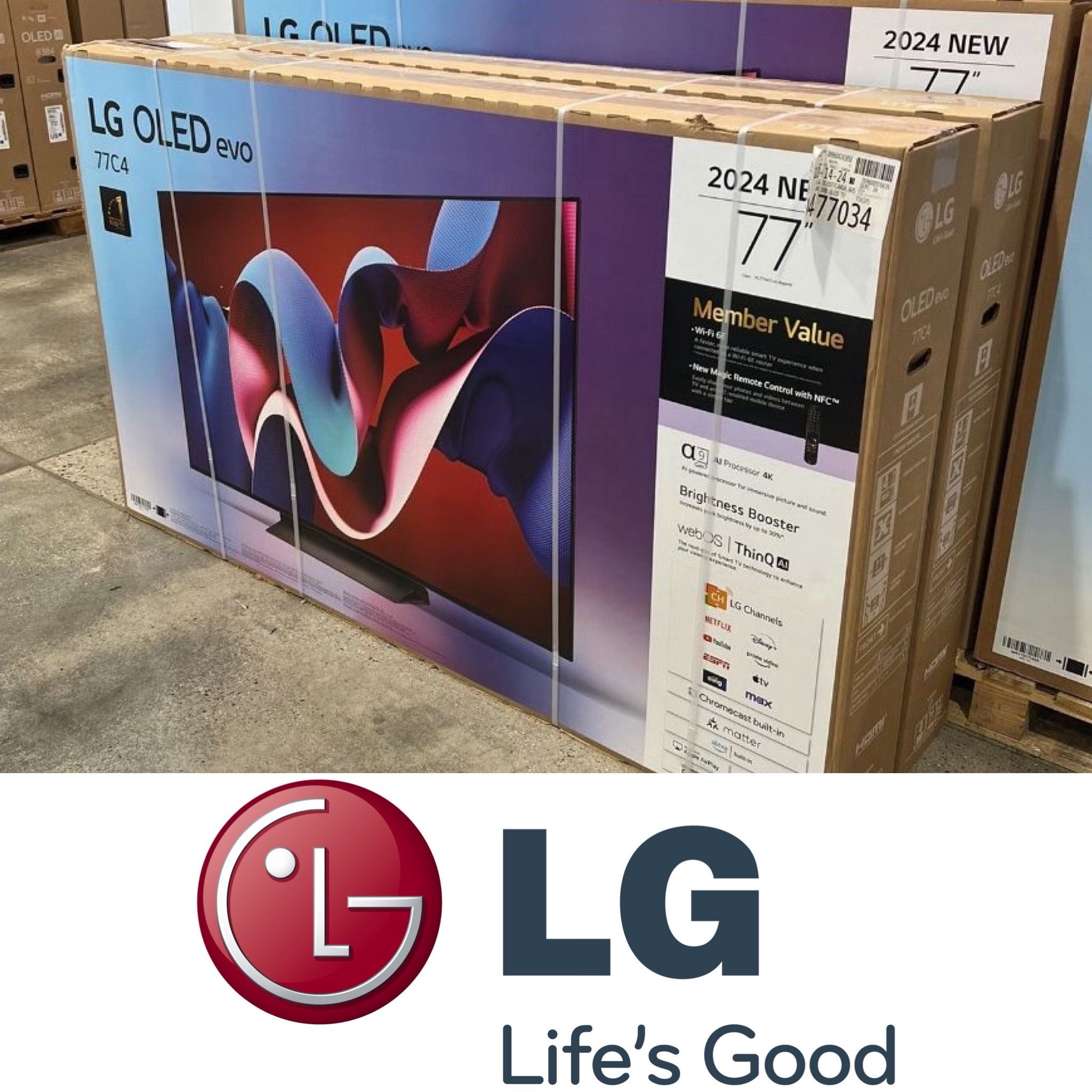 Lg 77 Inch Oled 4K Tv Smart C4 Oled77C4 for Sale in Glendale, CA - OfferUp