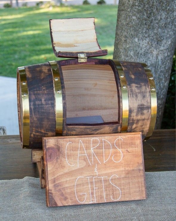 Whiskey Barrel Card Box (Wedding/Decor) for Sale in Diamond Bar, CA ...