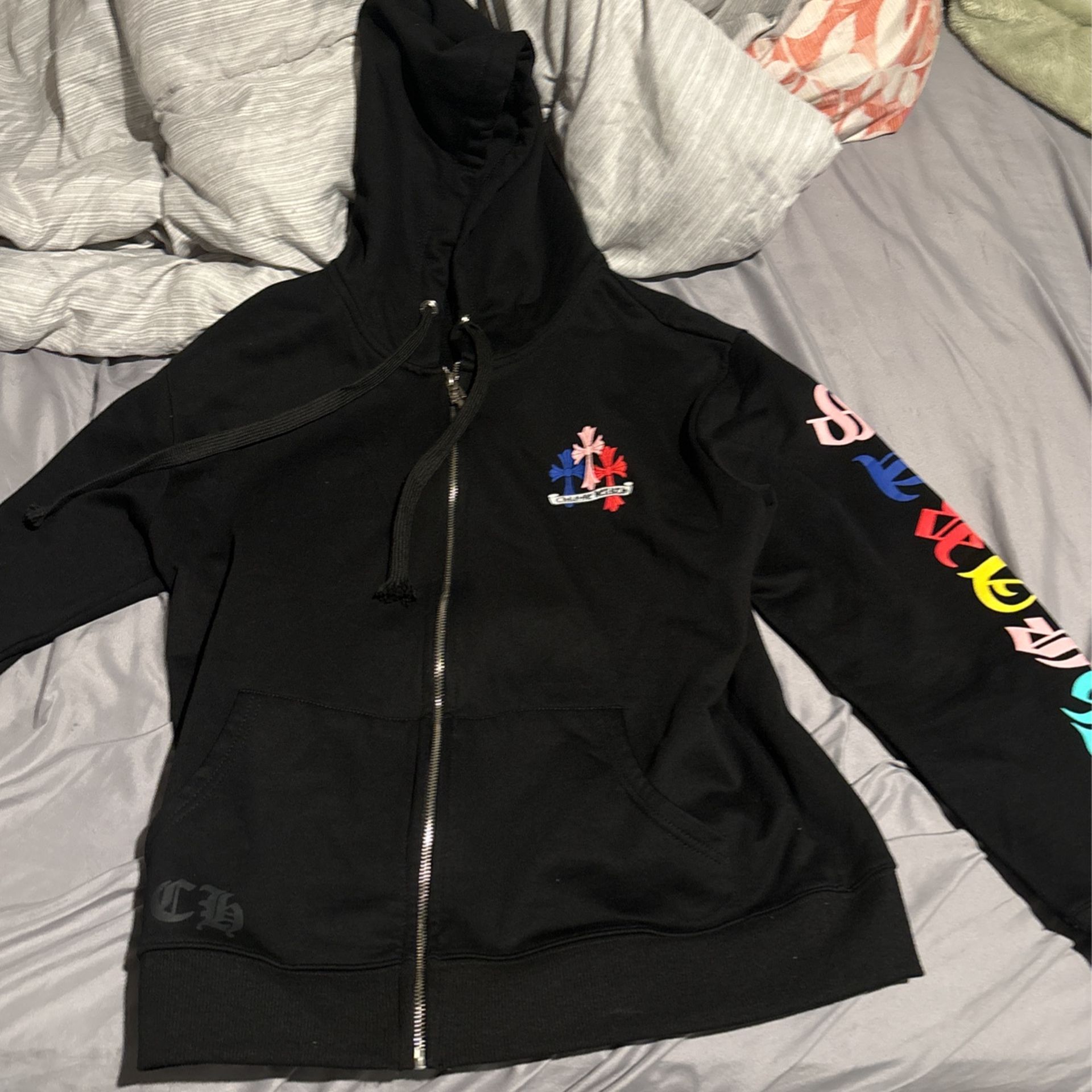 zip up chrome hearts hoodie for Sale in Portsmouth, VA - OfferUp