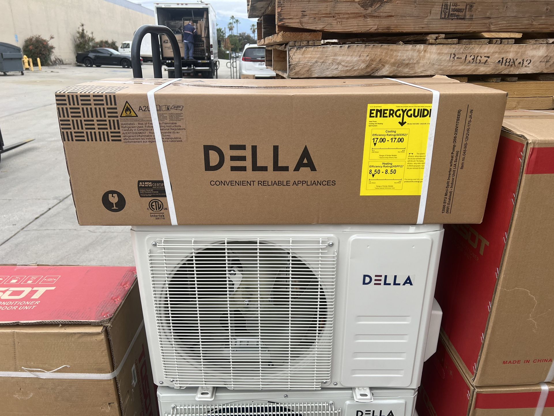 Open Box 12,000 BTU DELLA Mini Split Air Conditioner, Heats And AC for ...