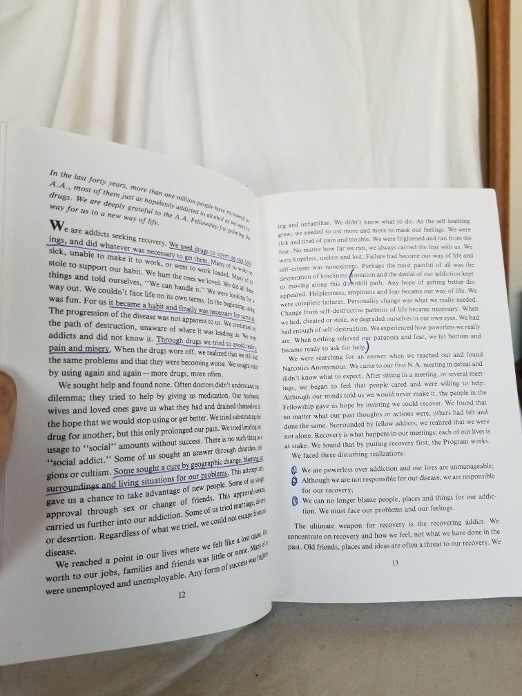 Na Basic Text Narcotics Anonymous Big Book 3rd Edition First