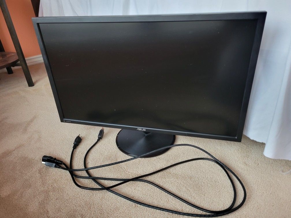 Large Computer Monitor 28" With All Cords. Works Great. Asus. Model In ...