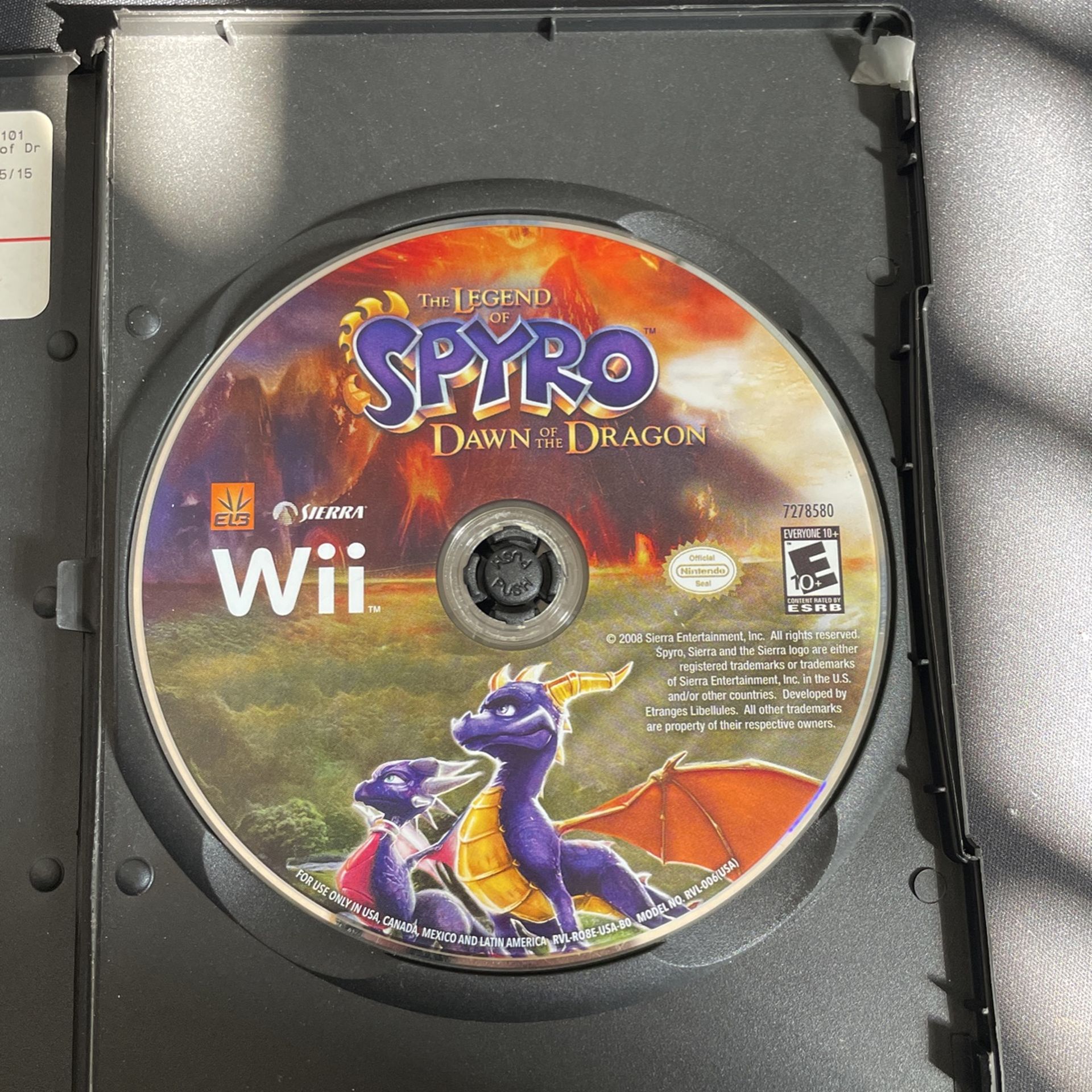 Spyro Dawn Of The Dragon Wii