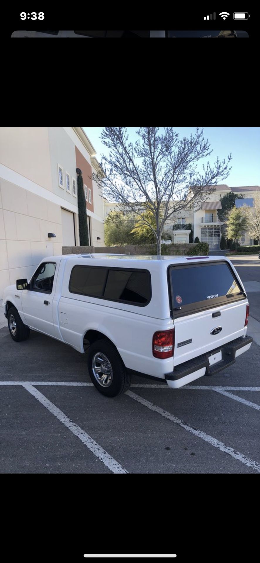 Like new All white premium fiberglass camper shell for 2006–2012 Ford ...