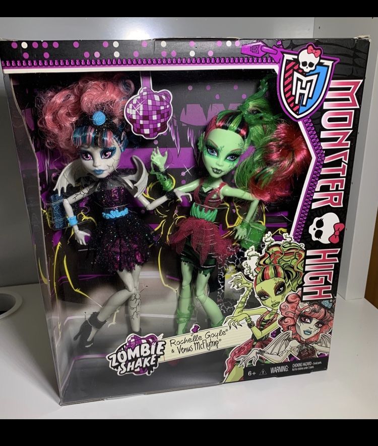 RARE Mattel Monster High Zombie Shake - Rochelle Goyle & Venus ...