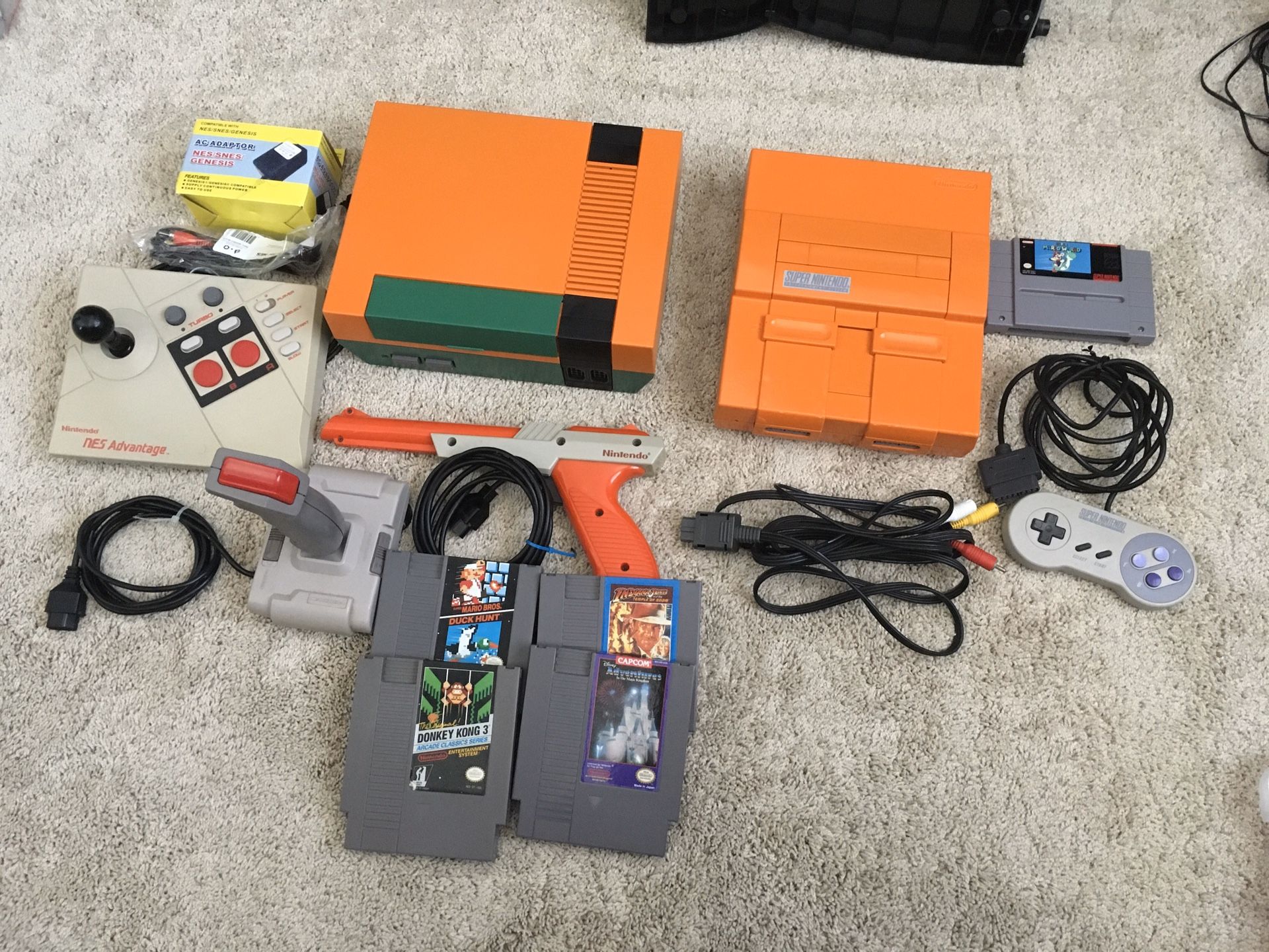 Custom Painted Nintendo NES + SNES Lot + Games for Sale in Ewa Beach ...