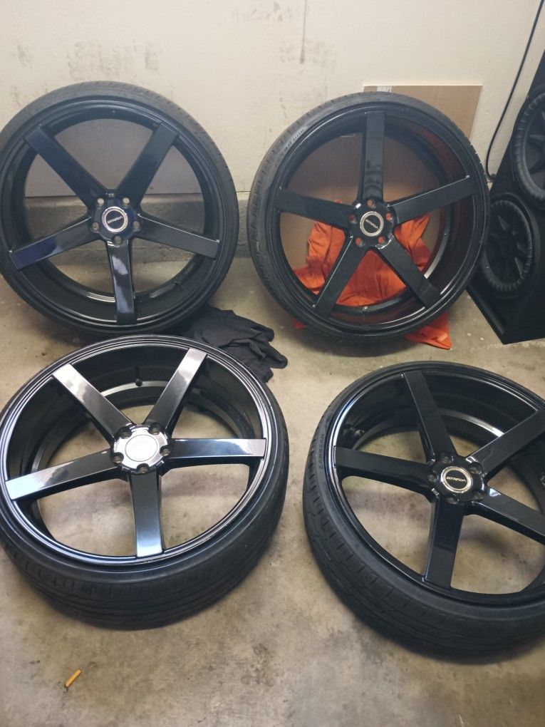 22 Inch Rims And Tires for Sale in Bakersfield, CA - OfferUp