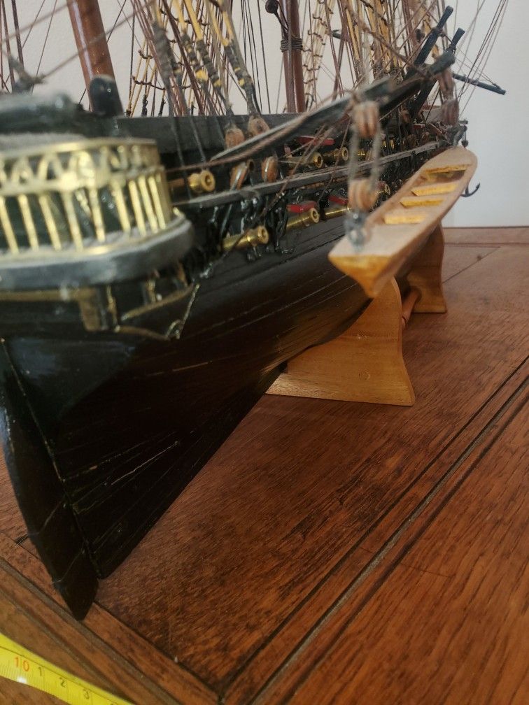 Model Ship, French frigate " BELLE POULE" (1834) famous For bringing ...