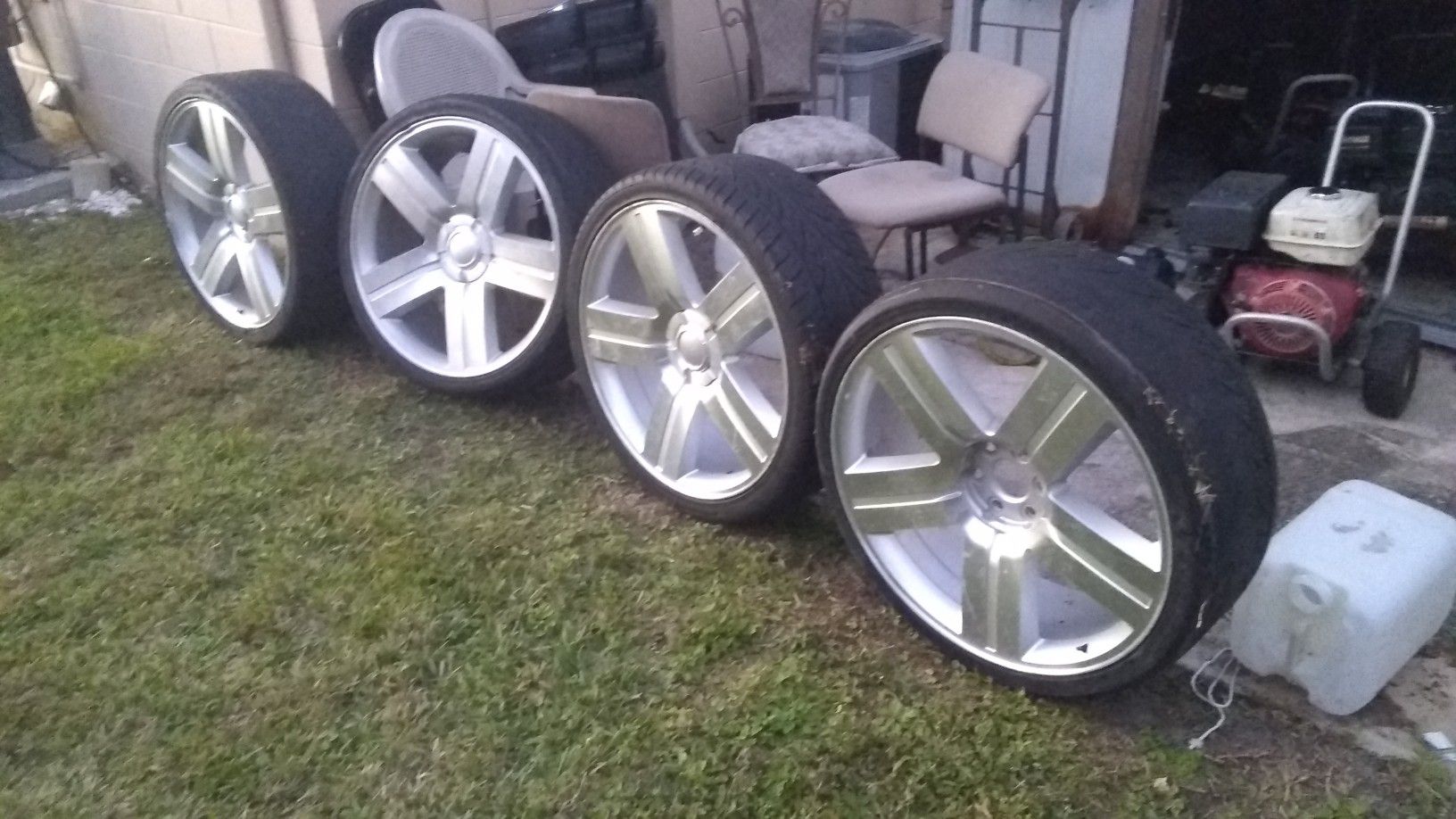 26" Inch Wheels Texas Edition Rims Chevy Silverado Tahoe Silver GMC ...