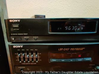 Sony LBT-D107 Stereo WITH REMOTE & Sony SS-D117 Three Way 70W Stereo ...