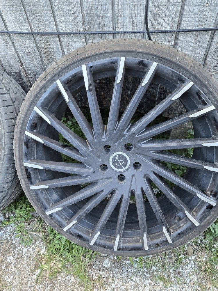 22in Black Rims 5x115 for Sale in Houston, TX - OfferUp