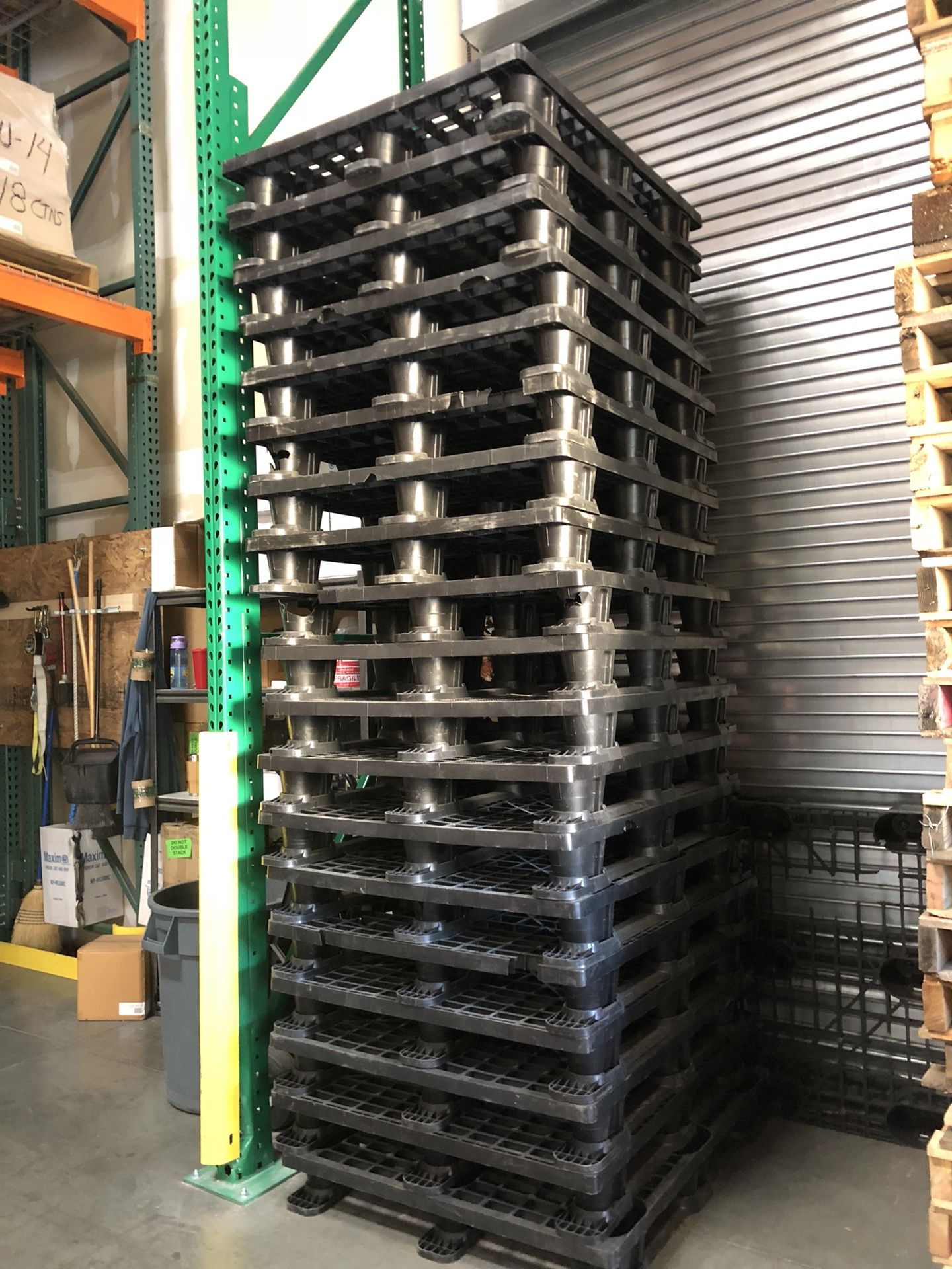 Black plastic Pallets 48” x 40” for Sale in Phillips Ranch, CA - OfferUp