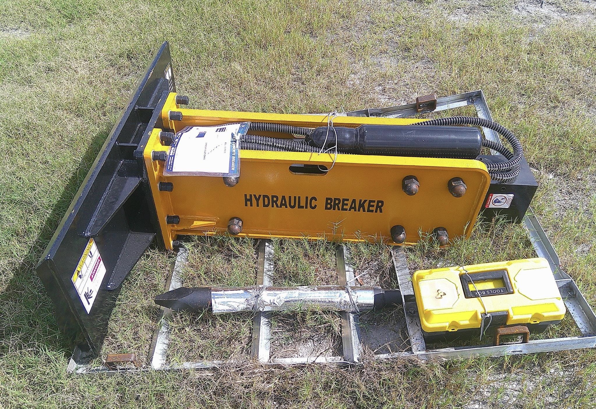 Bobcat Breaker Hammer Skid Steer Concrete Breaker Attachment 750 ft Lbs ...