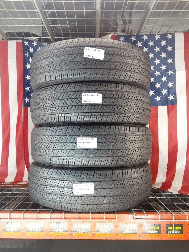255/70/18 4 PRE-OWNED TIRES BRIDGESTONE DUELER 255/70R18 for Sale in ...
