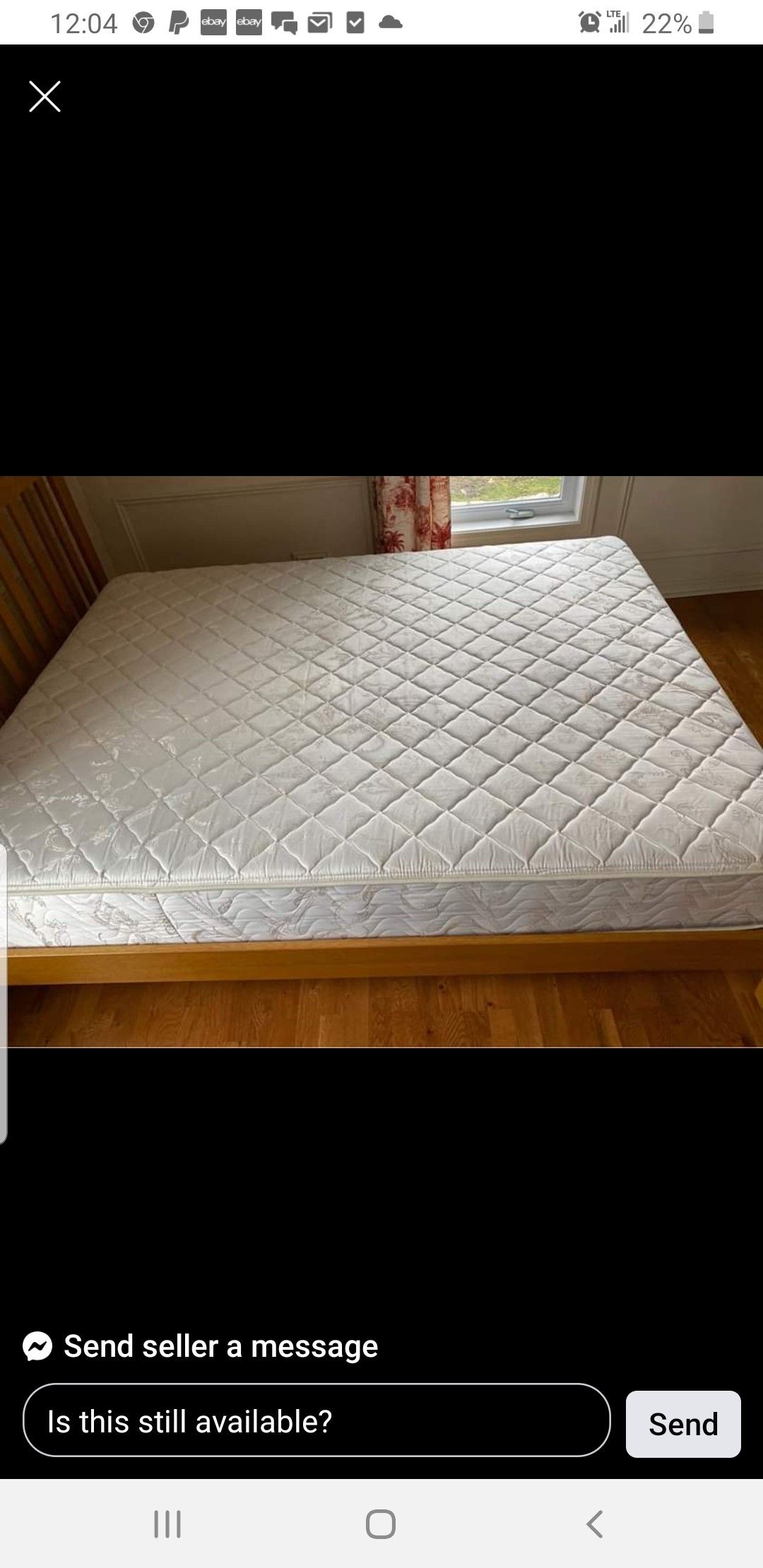 Bed, Queen Size , Verlo~ Frame , Box Spring , Mattress~ Entire Bed Like ...