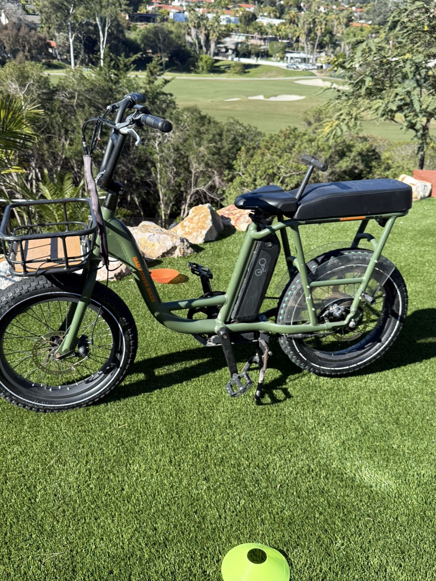 Rad Power- Rad Runner Electric Bike. - Army Green for Sale in Carlsbad ...
