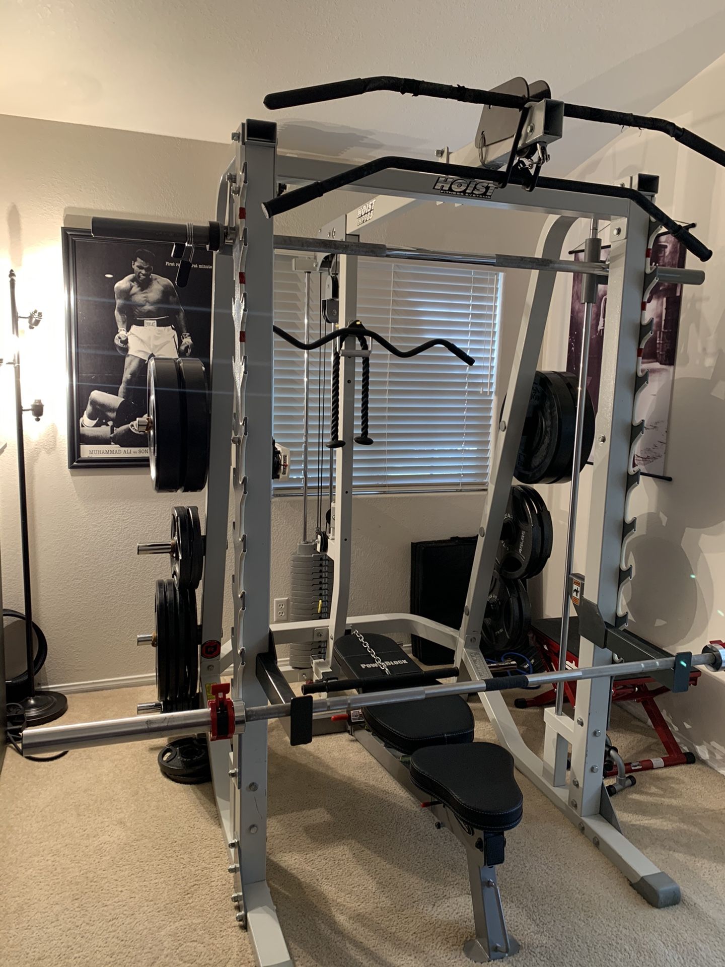 Gray Hoist Smith Machine / Squat Rack / half rack arms for Sale in ...