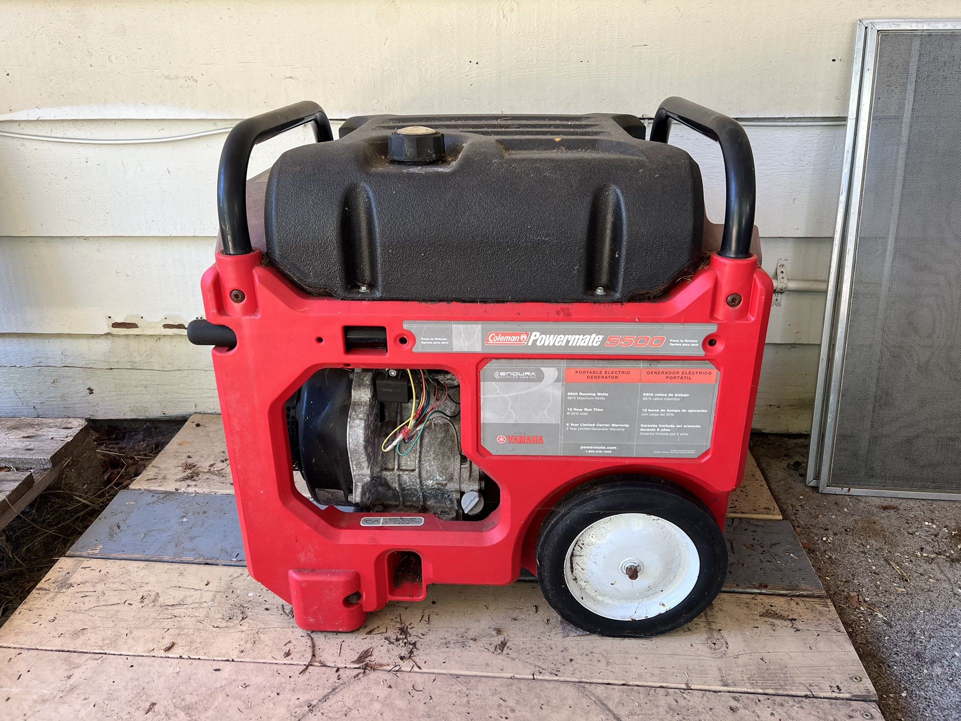 Coleman PowerMate 5,500 watt generator Yamaha Motor for Sale in Seattle ...