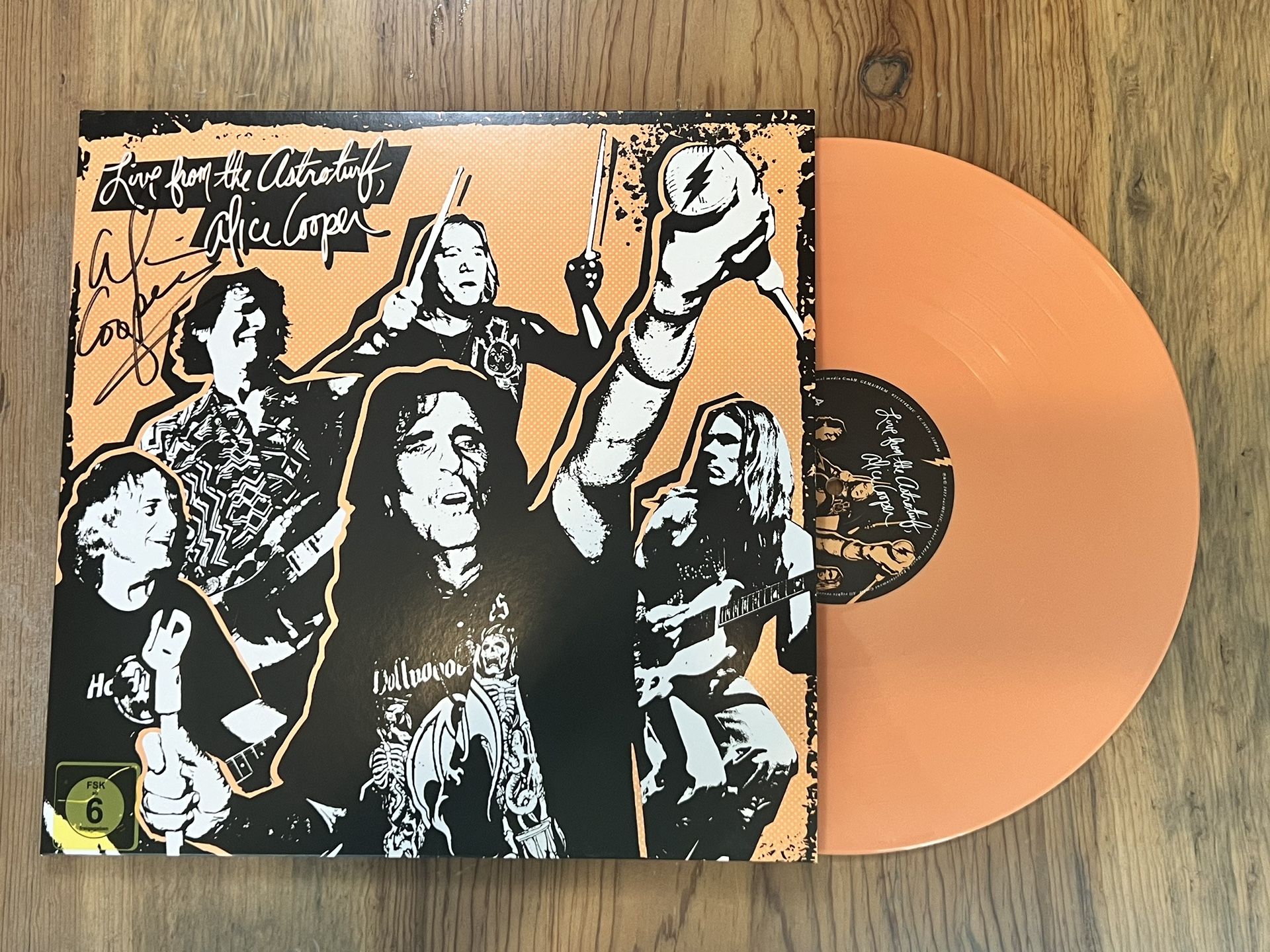 Alice Cooper signed / Autographed Live From The AstroTurf LP Album for ...