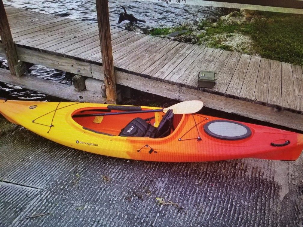 Perception Prodigy 12 ft recreational kayak- sunset - 2018 for Sale in ...