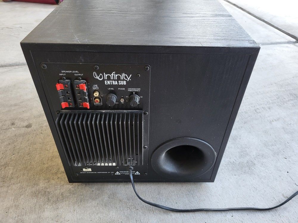 10" Infinity Powered Subwoofer for Sale in Apache Junction, AZ - OfferUp