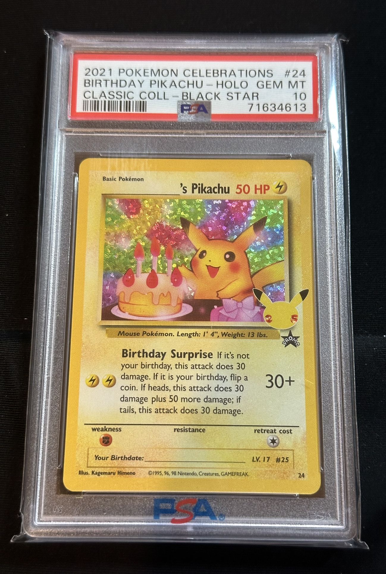 2021 Pokemon Celebrations Birthday Pikachu #24 PSA 10 for Sale in San Gabriel, CA - OfferUp