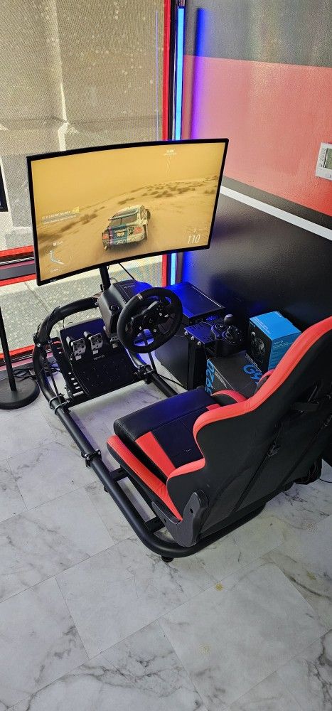Complete Racing Simulator Build With PC/ Comes With Accessories ...