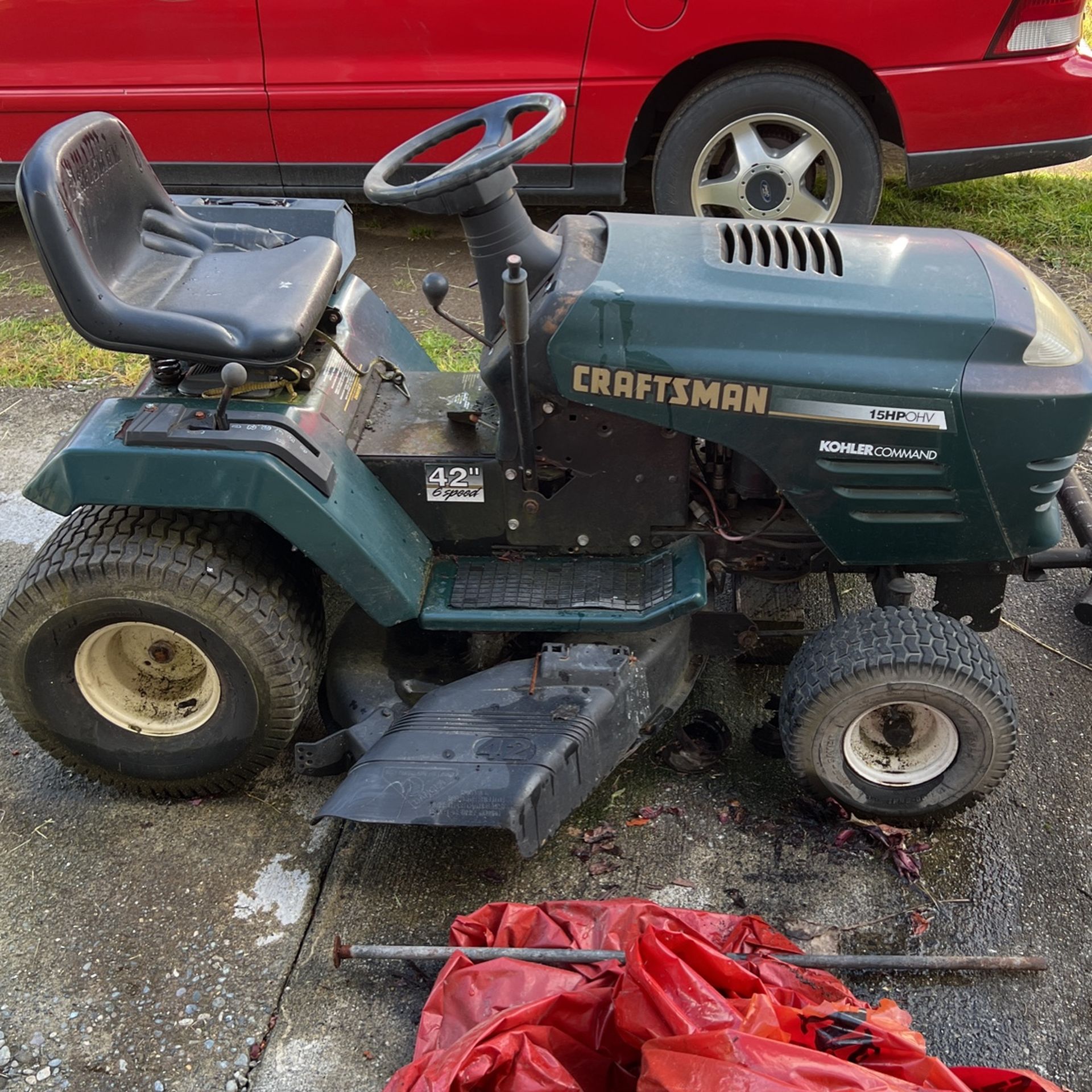 42 Inch Craftsman Riding Lawnmower. GREAT DEAL!! for Sale in Puyallup ...