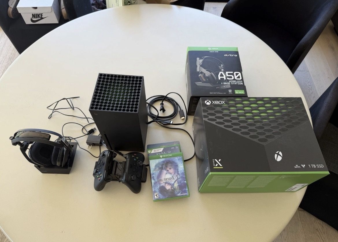 Microsoft Xbox Series X 1TB Console + Astro A50 Headset+ 2 Controllers ...