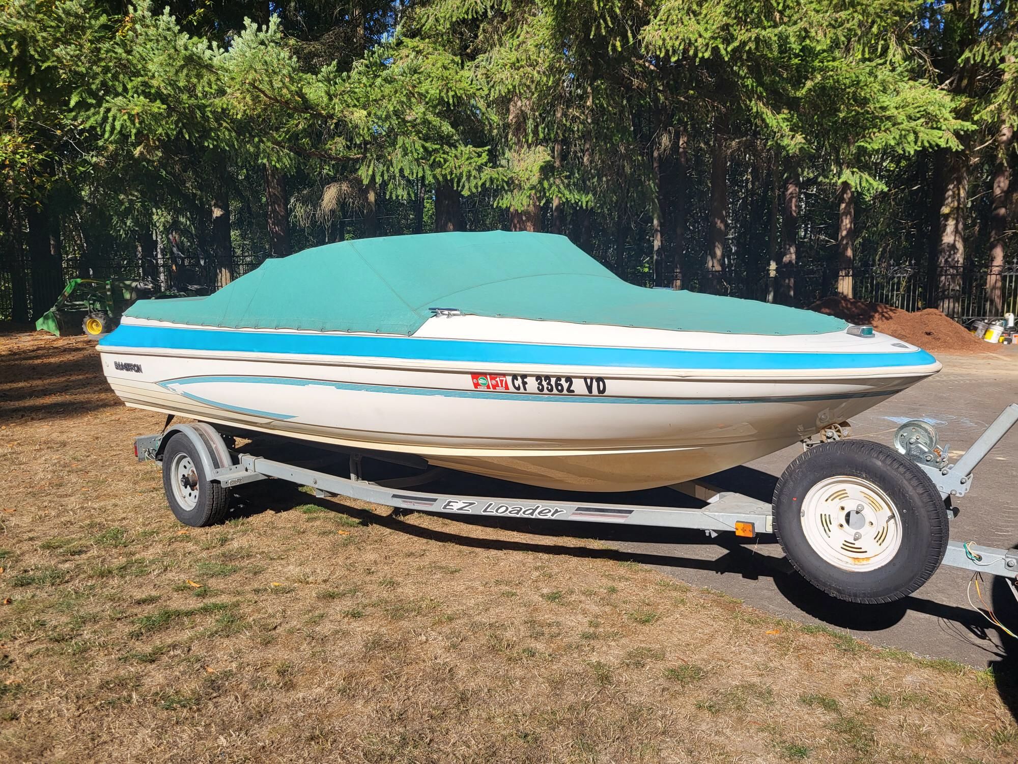1994 Glastron 17.5' Open Bow Runabout with Teak Swim step. Includes ...