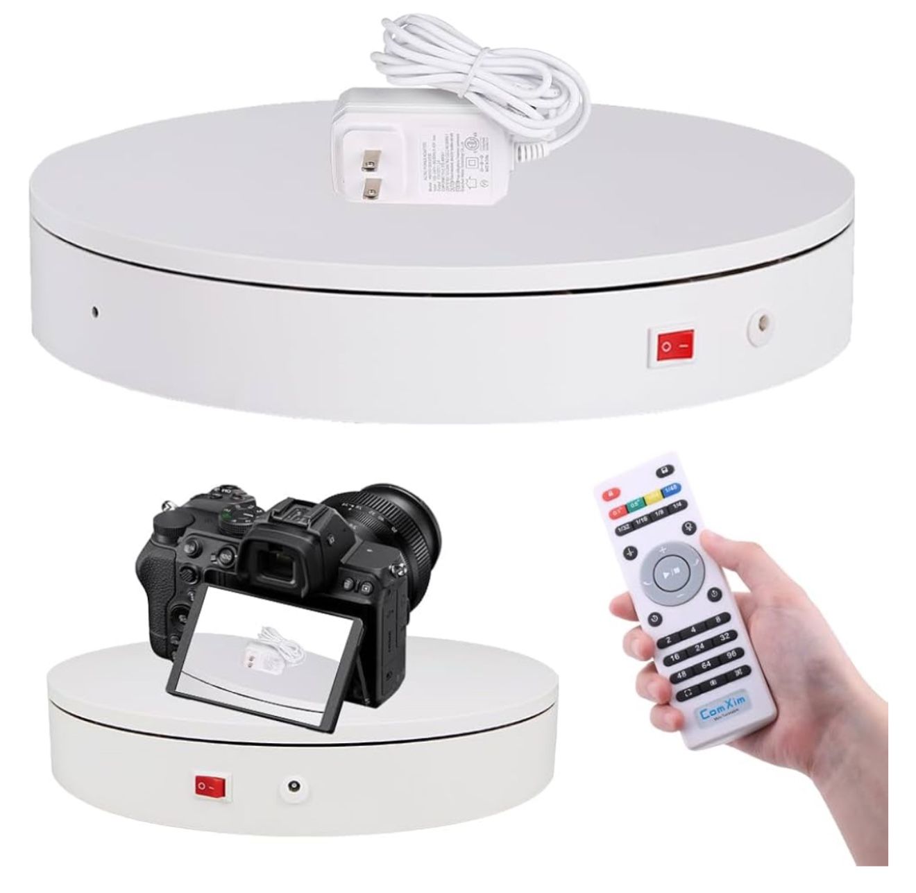 360 Photography Turntable, 12.6 In., Rotating Display Stand, With ...